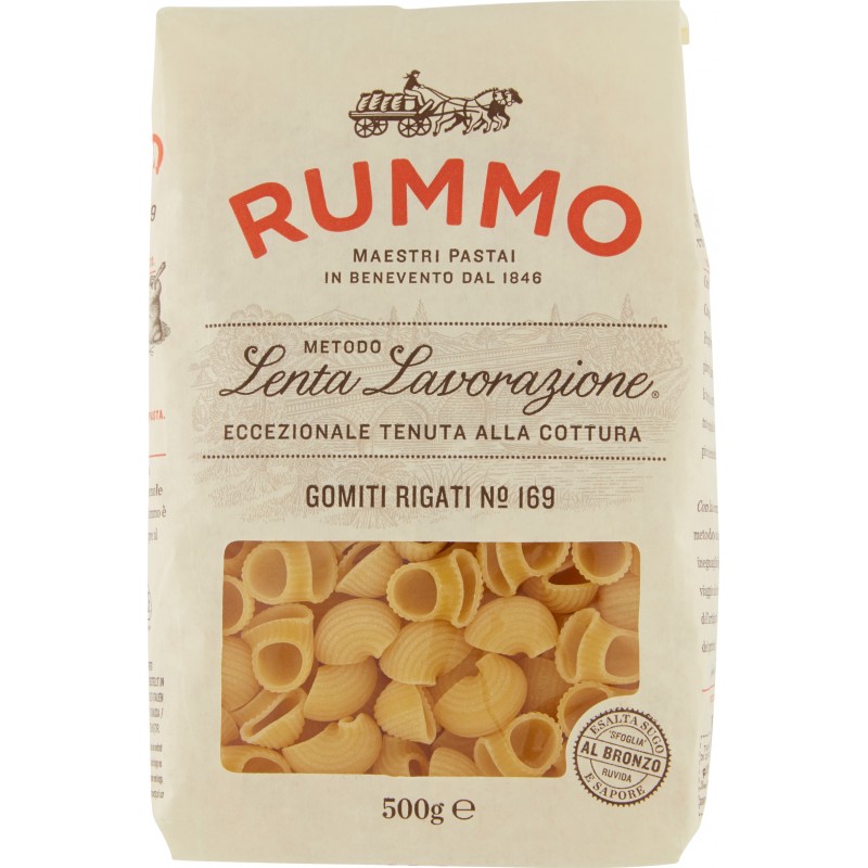 rummo pasta gomiti rigati n.169 gr.500