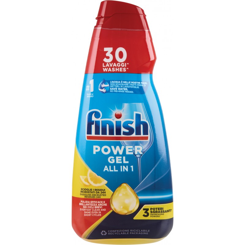 finish power gel max limone ml.600