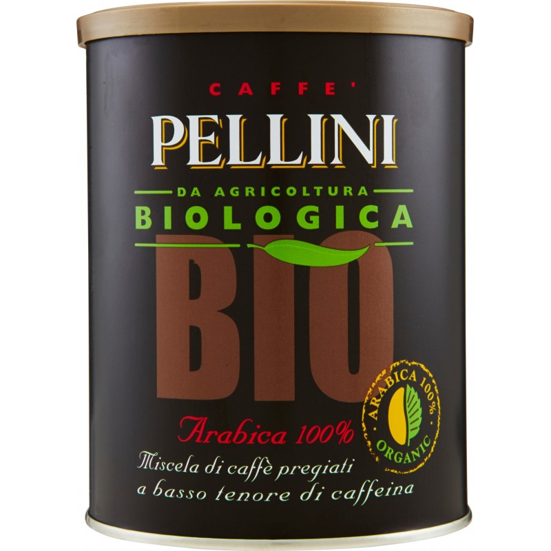 Pellini Caffè Biologico gr. 250 Arabica 100% In Barattolo