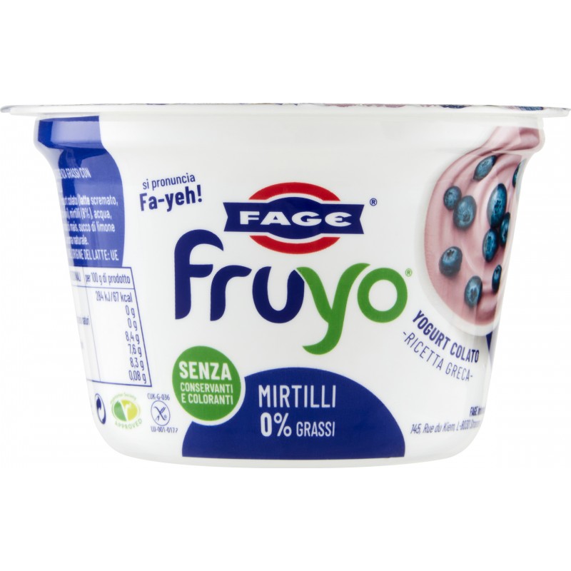 fage yogur fruyo mirtilli 0% gr.150
