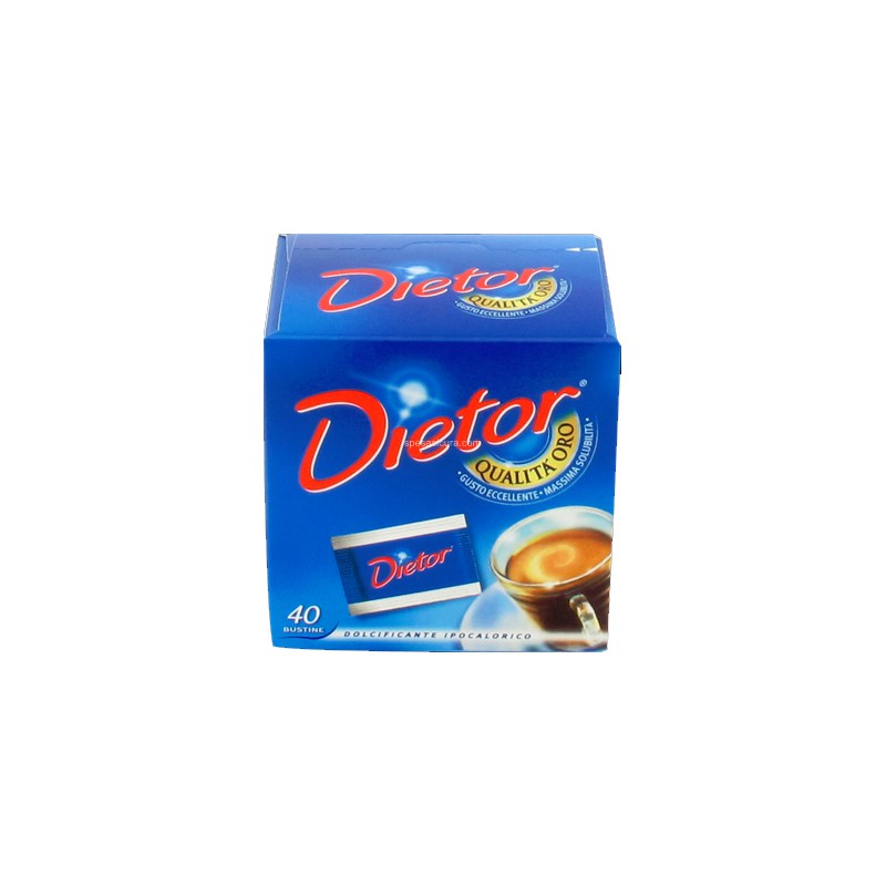 Dietor Qualità Oro Dolcificante Conf. da 40 Bustine | Scopri Cicalia