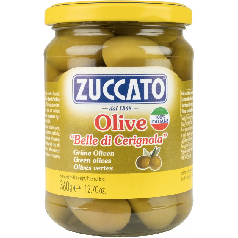zuccato olive bella cerignola gr.360