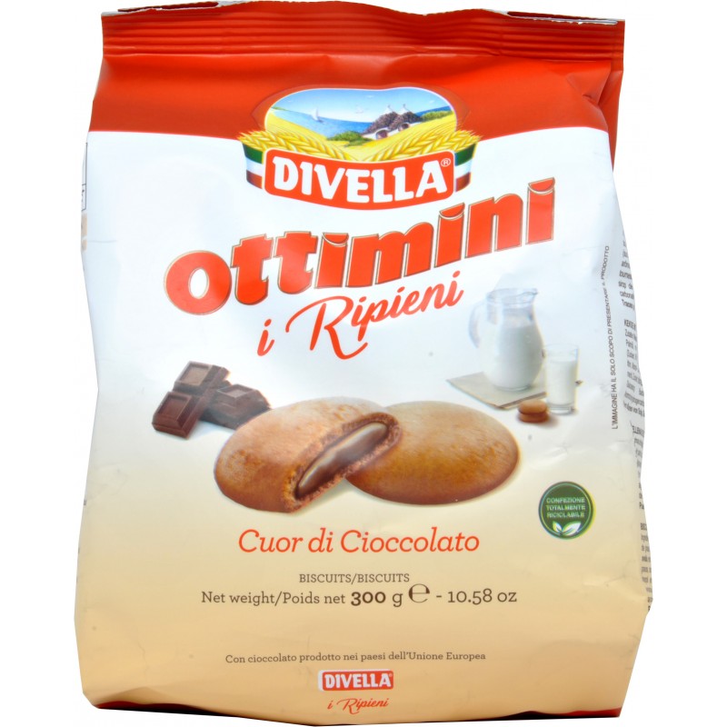 divella bisc ottimini ripieni ciocc g300