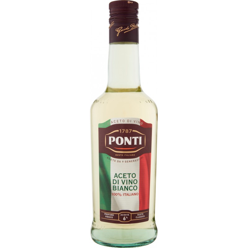 ponti aceto vino bianco 100% it ml 500