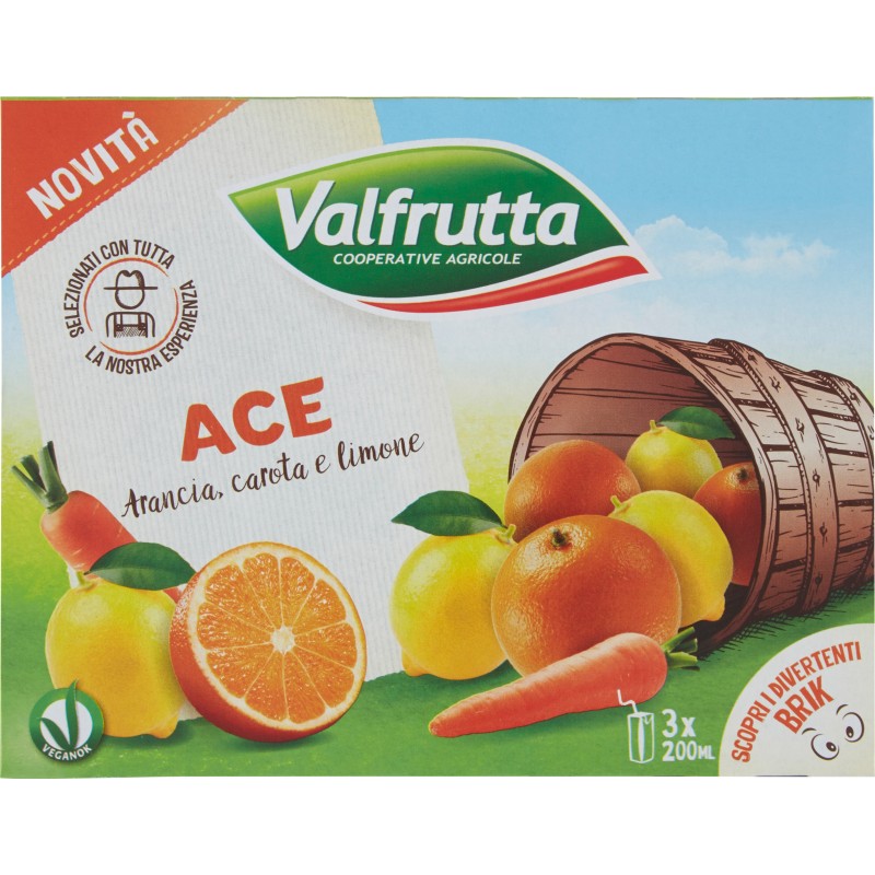valfrutta succo ace brik slim cl20x3