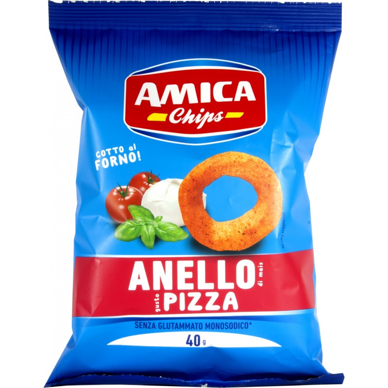 amica chips snack anello pizza gr40
