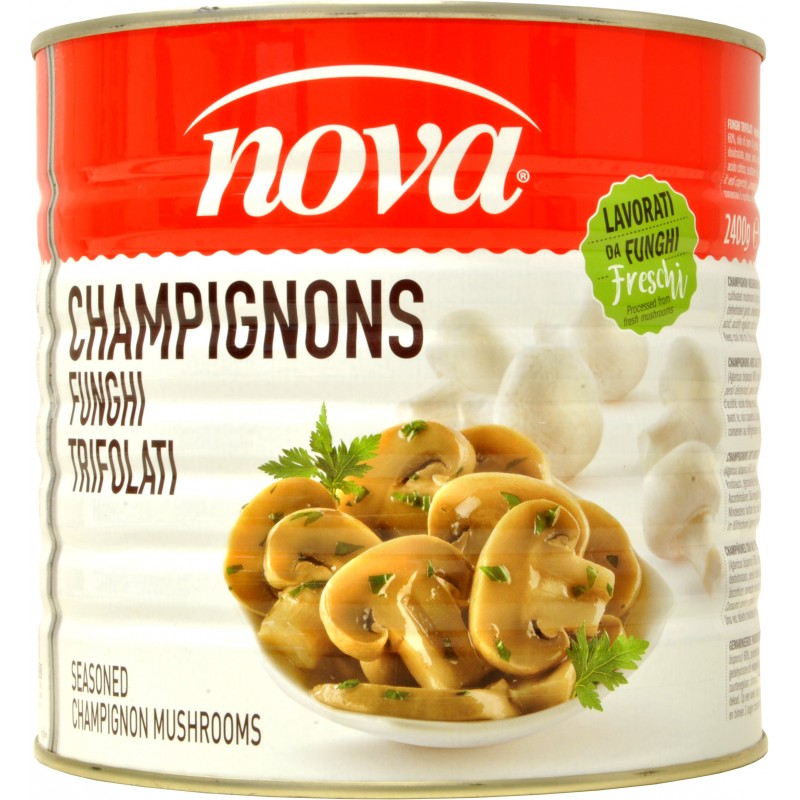 nova funghi champignon trifolati kg 2,4