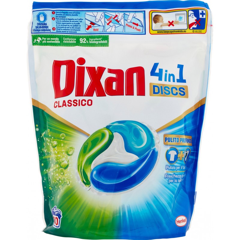 dixan discs 4in1 classico pz30