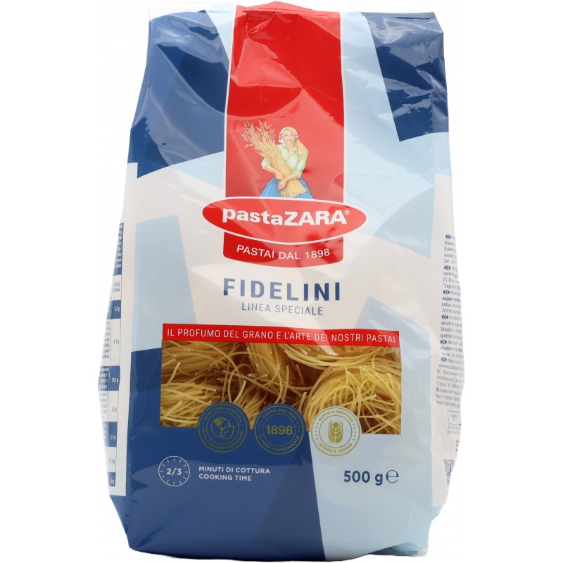 zara pasta fidellini semola gr 500